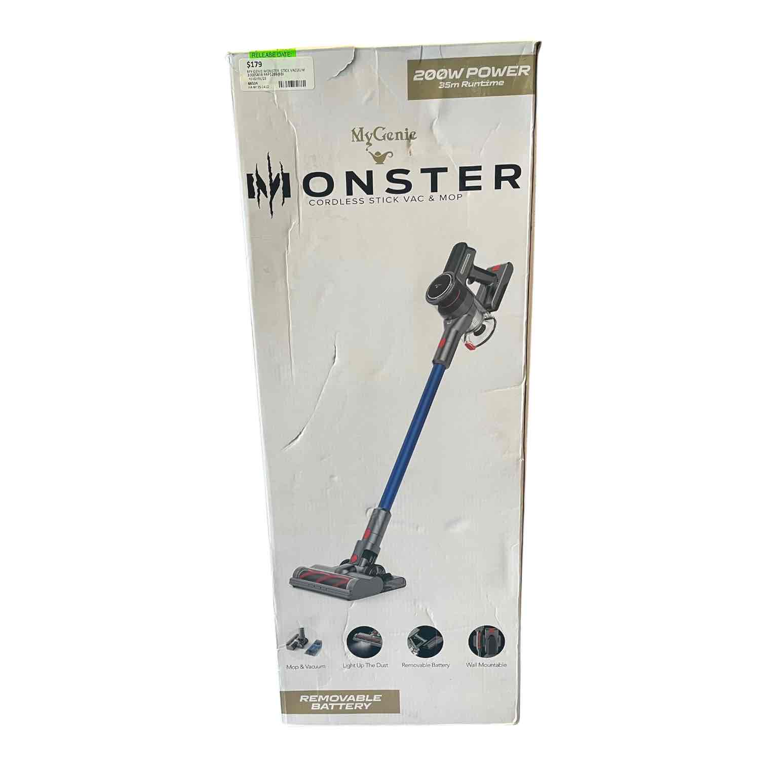 MYGENIE MONSTER PRO STICK VACUUM WITH MOP - Dollar Dealers Australia